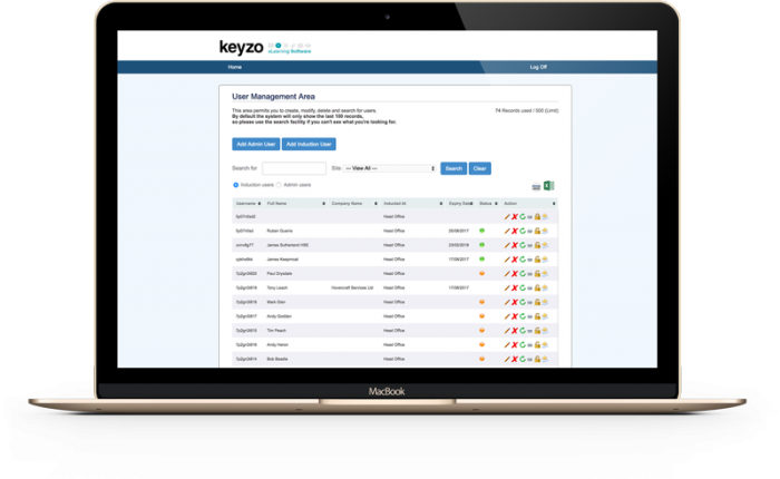 Online Site Induction & Contractor Management | Keyzo