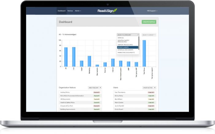 Acknowledgement and Document & Policy Distribution Software | Keyzo
