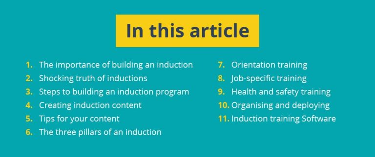 Induction Training Ultimate Guide | How to Create Inductions