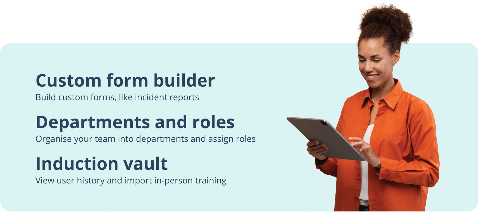 Form Builder and Departments | What's new on Induct & Train