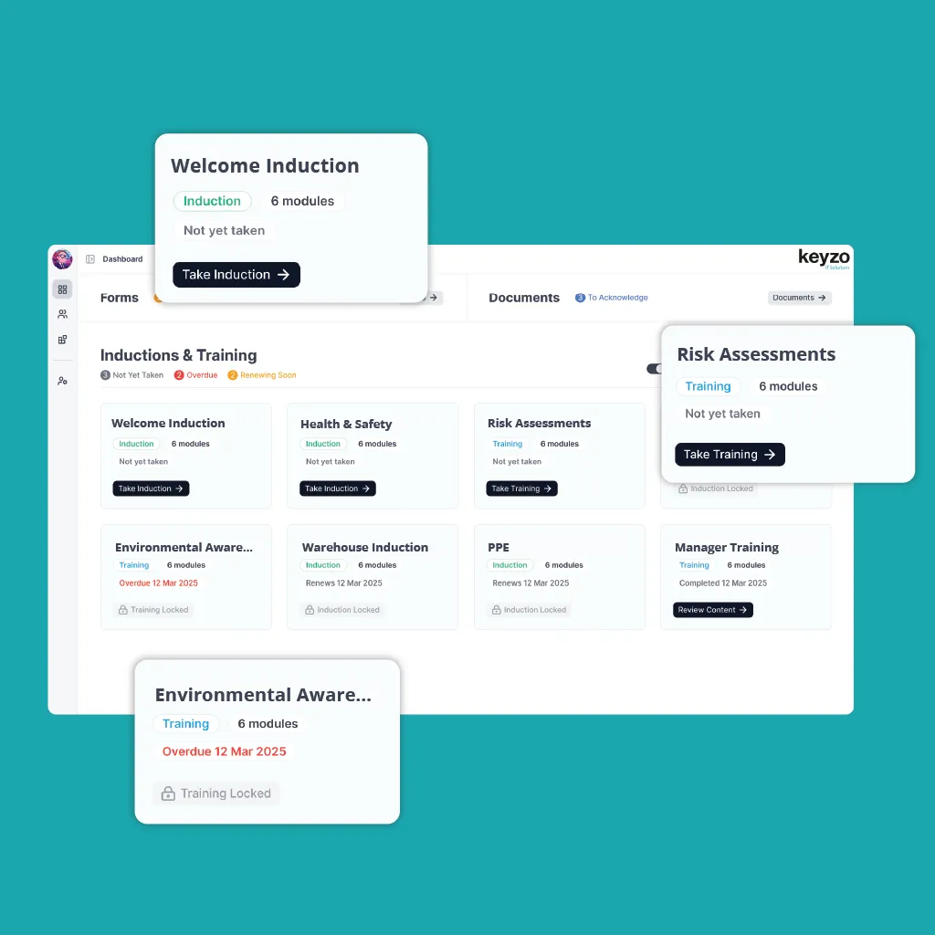 Online Induction & Contractor Management Software | Keyzo